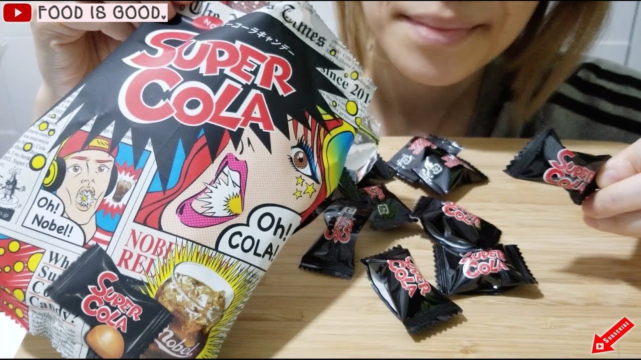 SUPER COLA Coke Hard Candy | ASMR Eating Sounds - YouTube