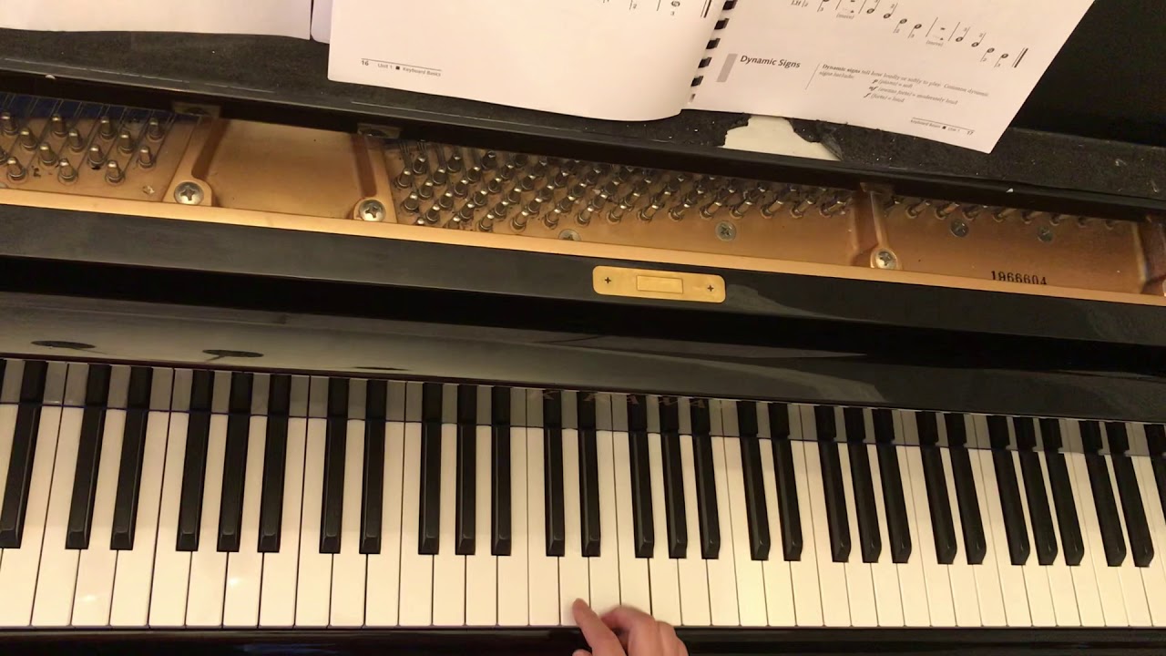 Major 5-Finger patterns (W W H W) in C, F. D - YouTube