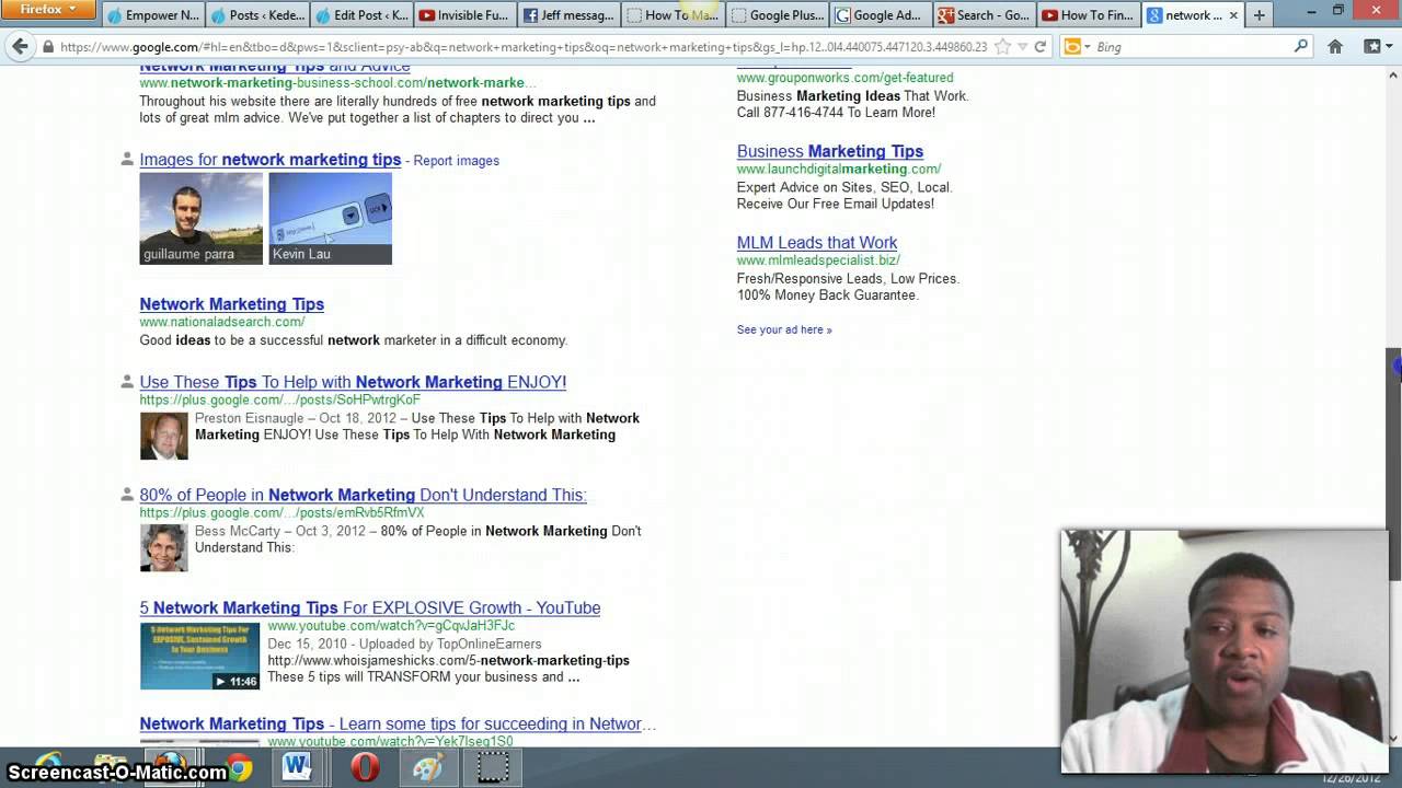 How To Use Google Plus For Online and Network Marketing - YouTube