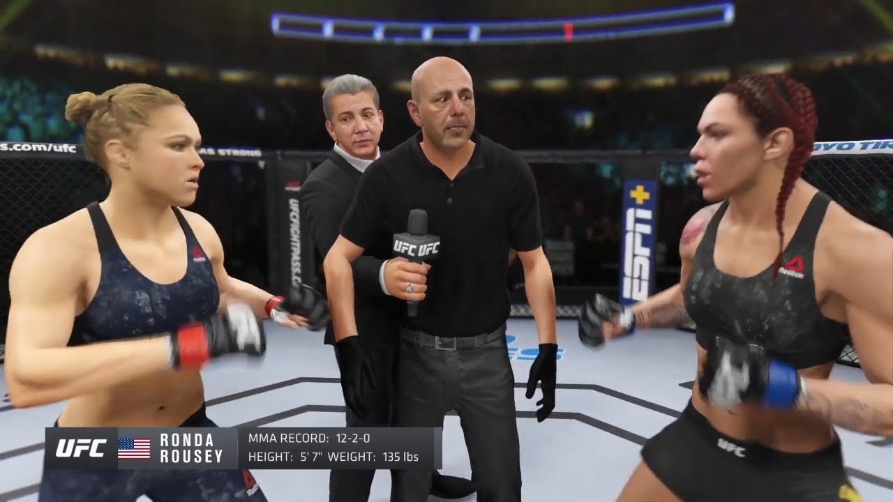 UFC 4 - Ronda Rousey vs. Cris Cyborg - Royal Girl Fights 💜 - YouTube