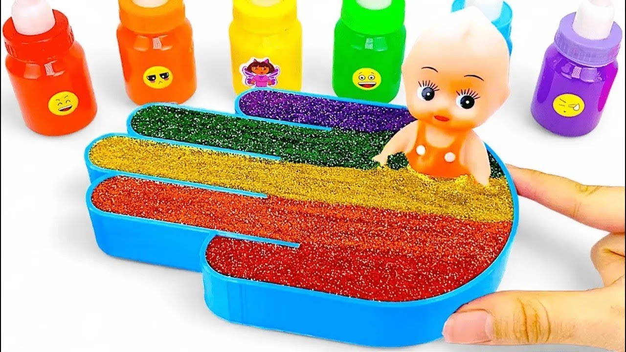 Satisfying Video | Mixing All My Slime Rainbow Ice Cream Popsicle ...