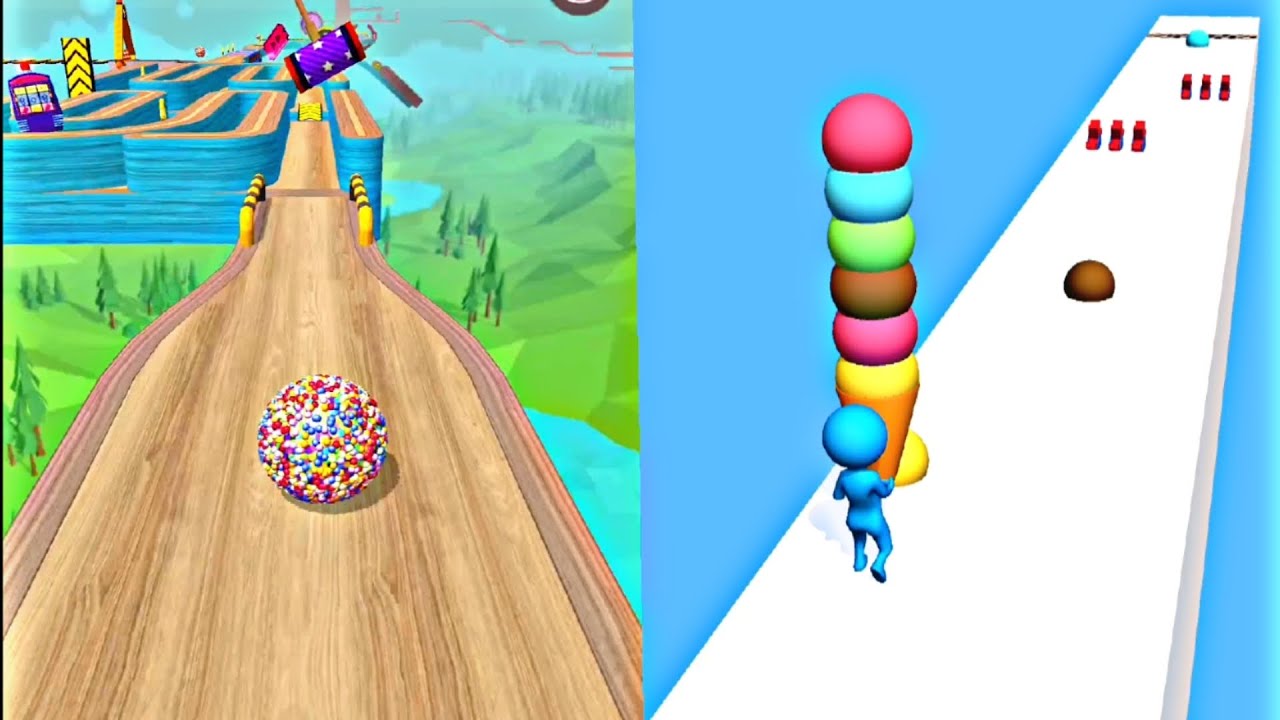 Gems Going Ball Vs Icecream Collect Fun Run - Racing Game - 3D Games ...