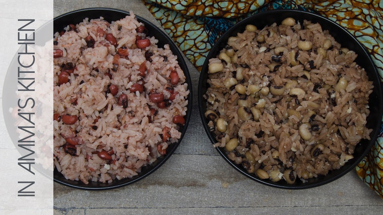 Waakye (Rice with Beans) Recipe | Waakye Leaf vs Baking Soda - YouTube