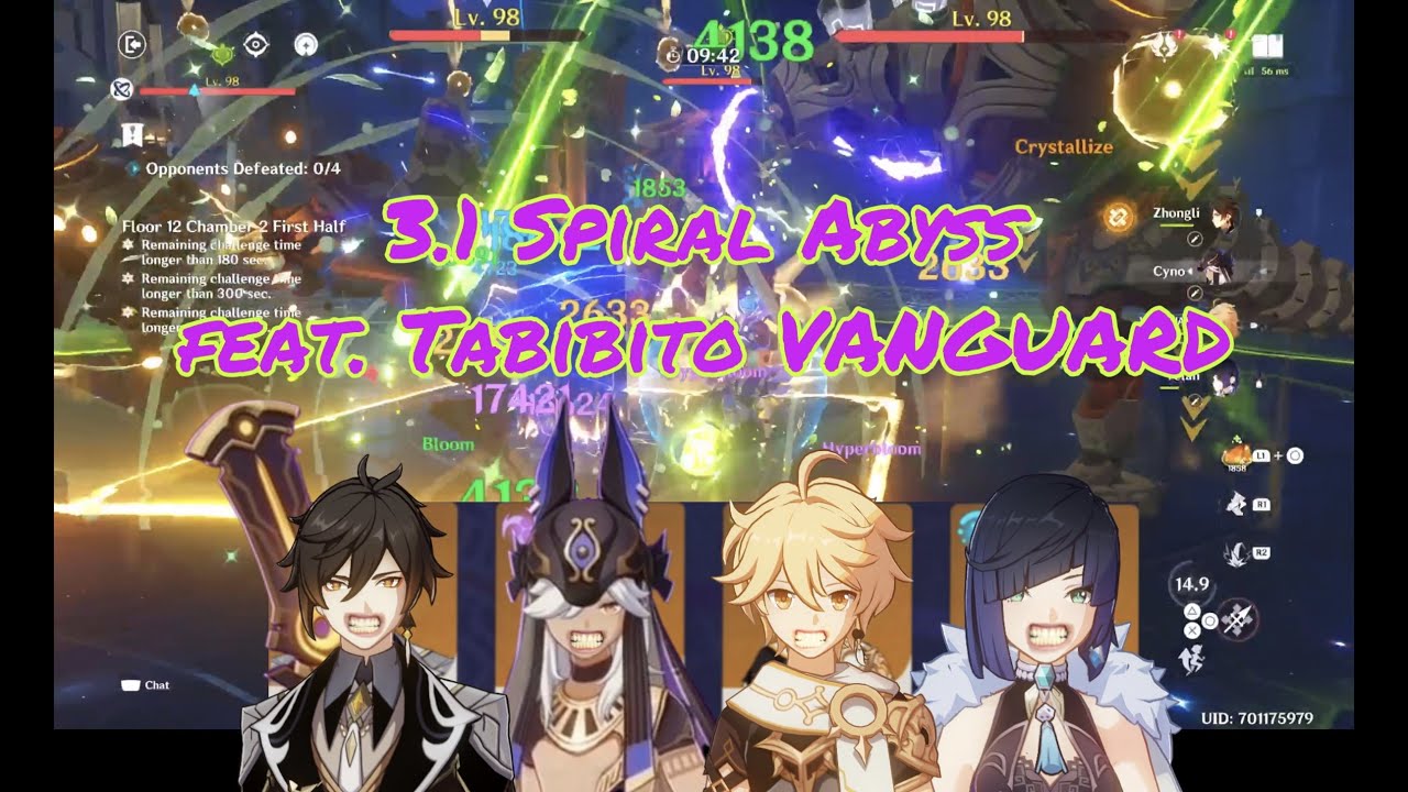 Cyno C1 feat. Traveler Yelan Zhongli - Spiral Abyss 3.1 - YouTube