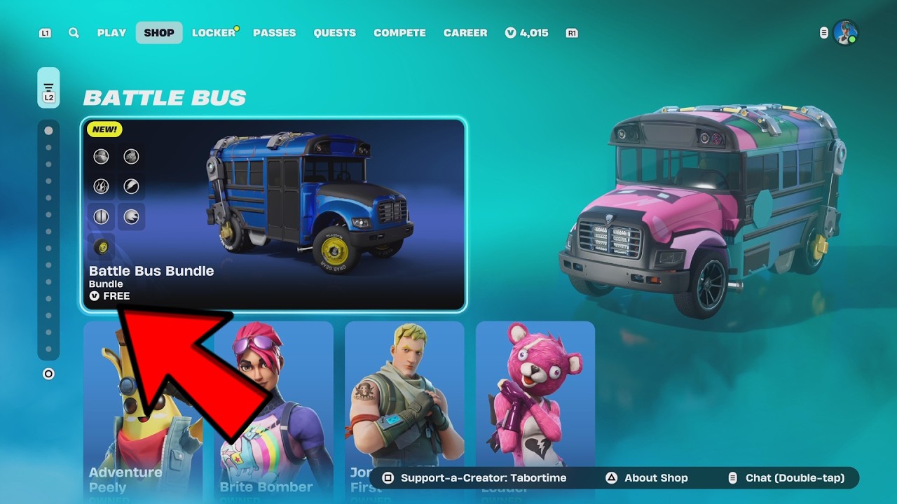 Some People Get The BATTLE BUS Bundle For FREE (BATTLE BUS ITEM SHOP ...