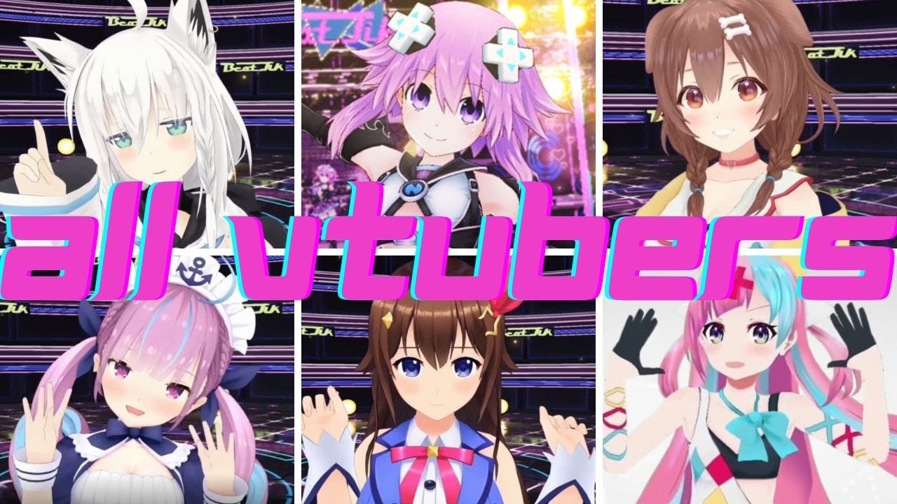Neptunia Virtual Stars - All Vtuber/Hololive Idols Cameos - YouTube