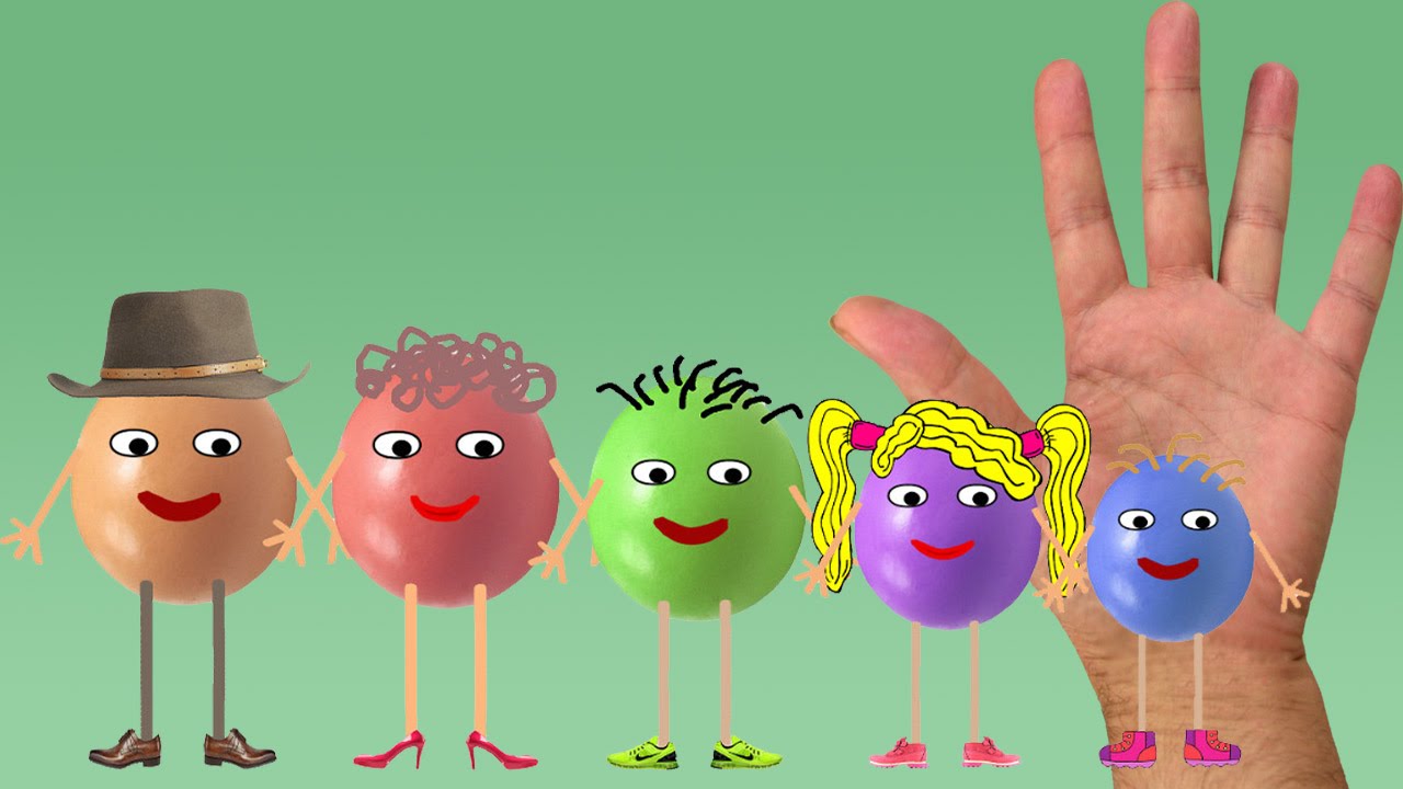 Easter eggs singing children's song Finger Family | Nursery Rhymes ...
