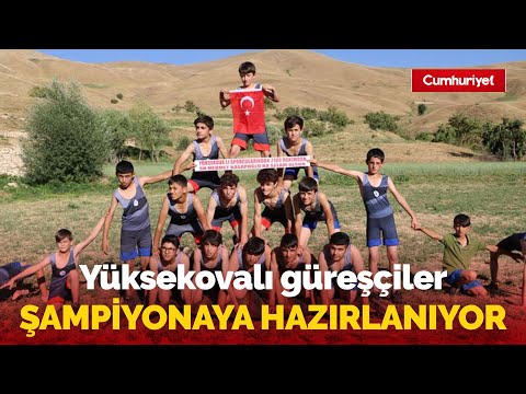 Yüksekovalı güreşçiler şampiyonaya hazırlanıyor