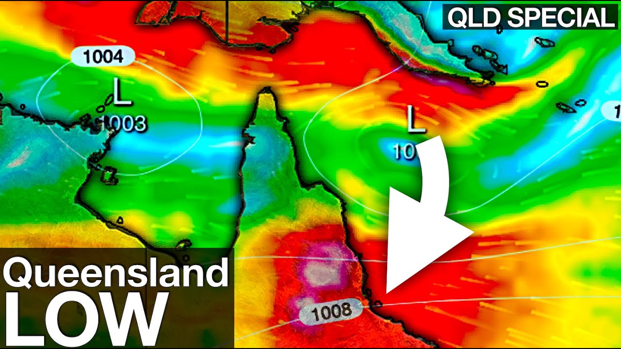 Queensland Likely to be Lashed by a Strong Coral Sea Tropical Low - YouTube