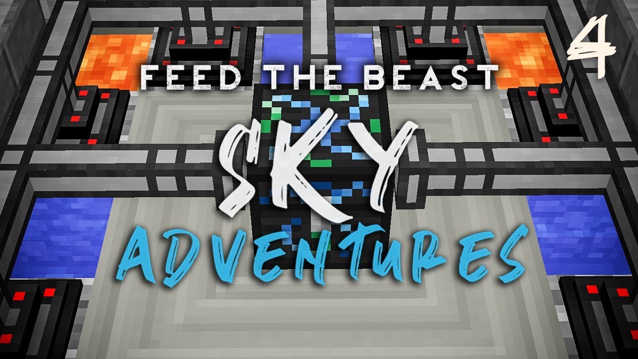 FTB Sky Adventures Modpack Ep. 4 EMC Cobblestone Generator Farm - YouTube