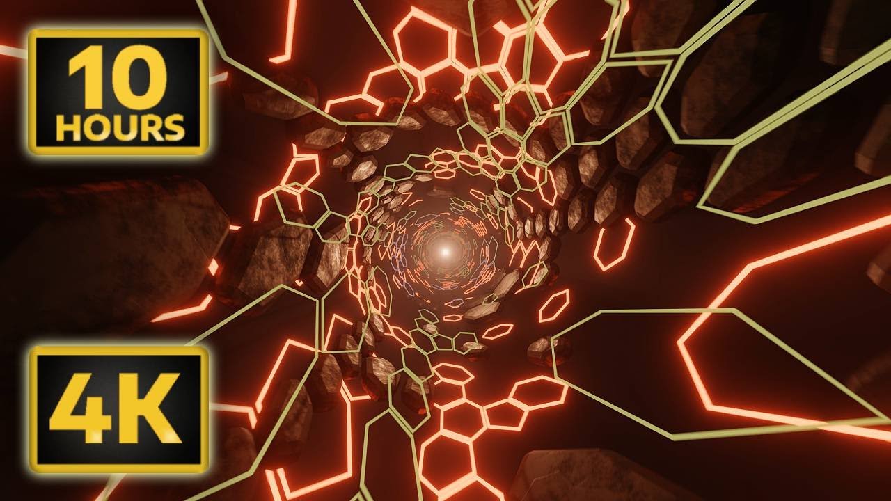 4K BACKGROUNDS Relaxation Screensaver Colorful Video Red Brown LOOP ...