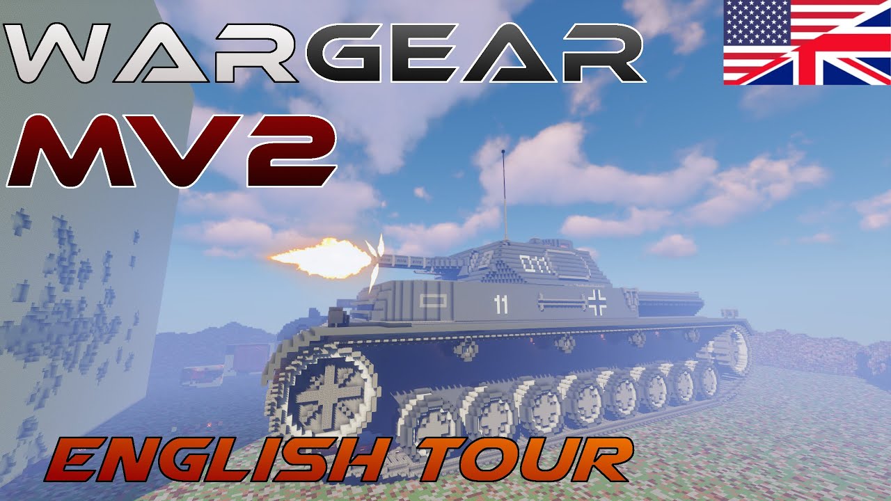 Giant Redstone Tank | Minecraft WarGear MV2 [English Tour] - YouTube