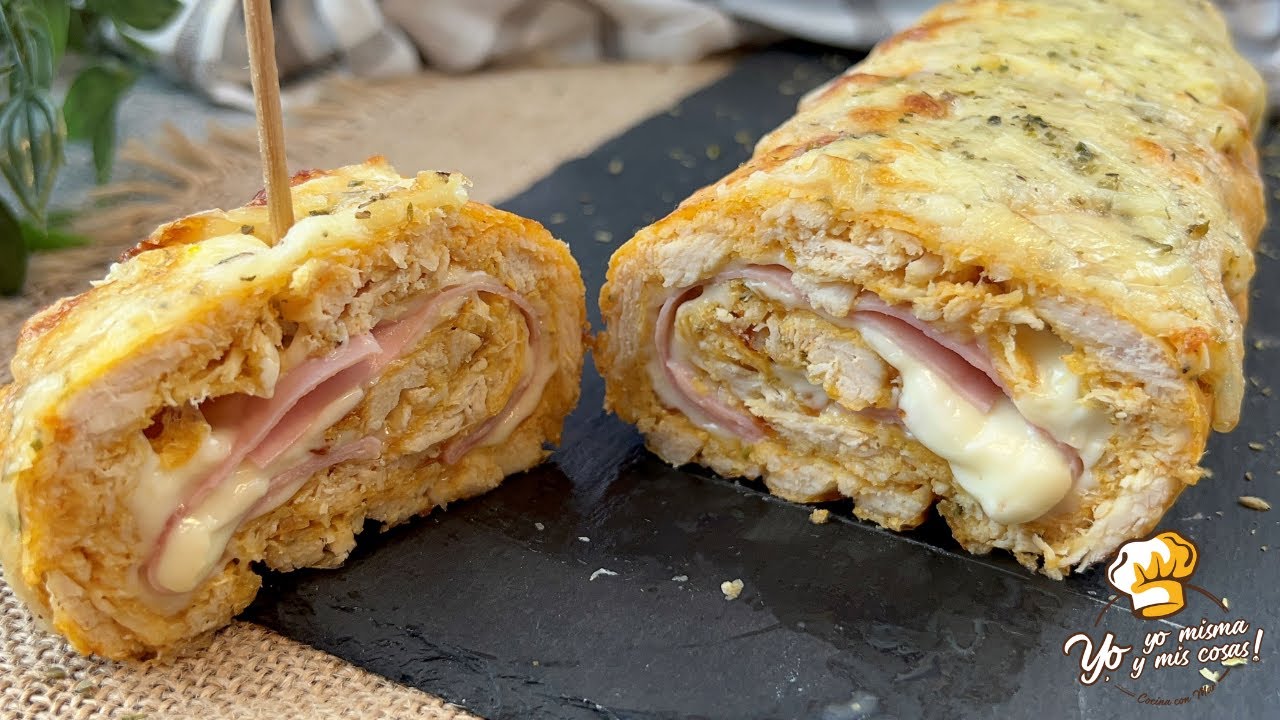 Antes nunca cociné el pollo así y les encantó - Enrollado de Pollo ...