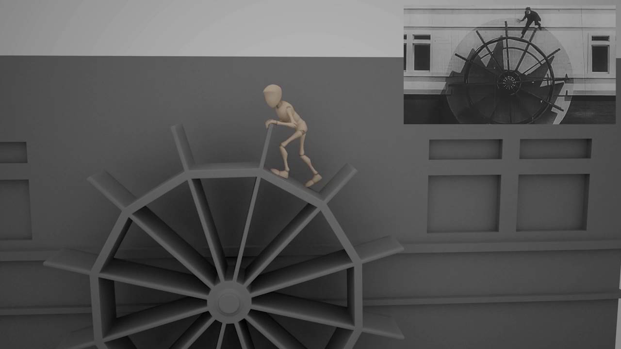 Buster Keaton animation - YouTube