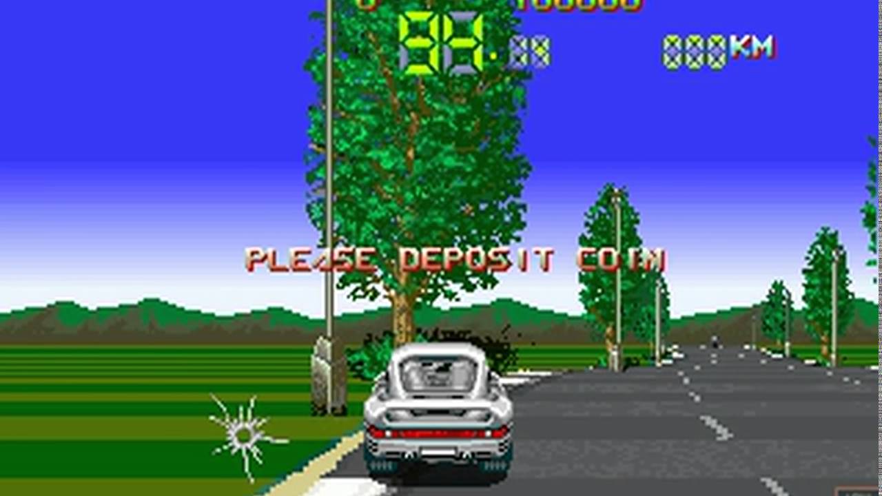 Hot Chase (Konami 1988) Attract Mode 60fps - YouTube