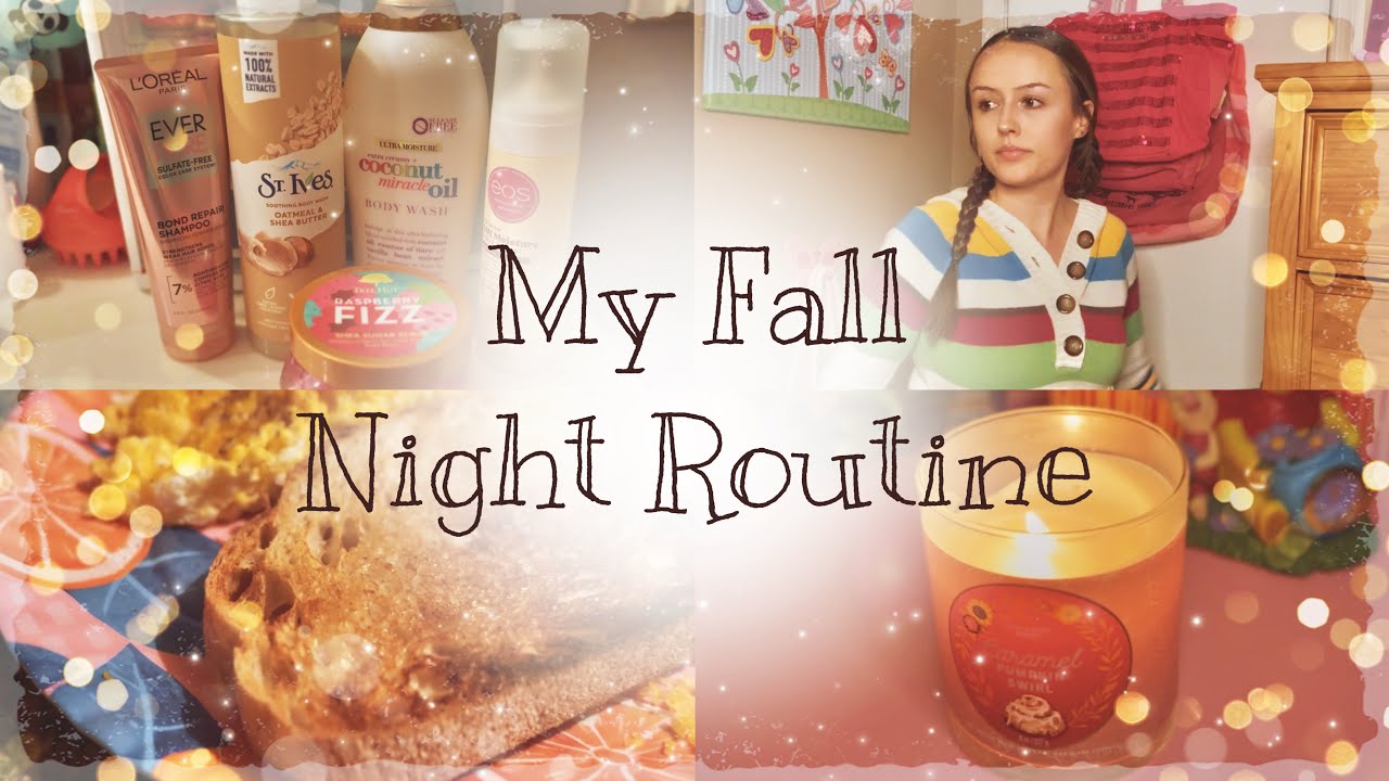 Fall night routine 🍂🌙🧡 - YouTube