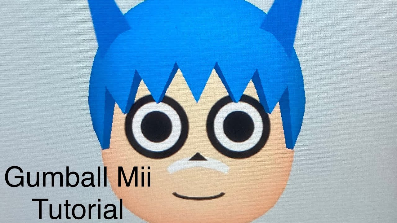 Gumball Mii Tutorial - YouTube