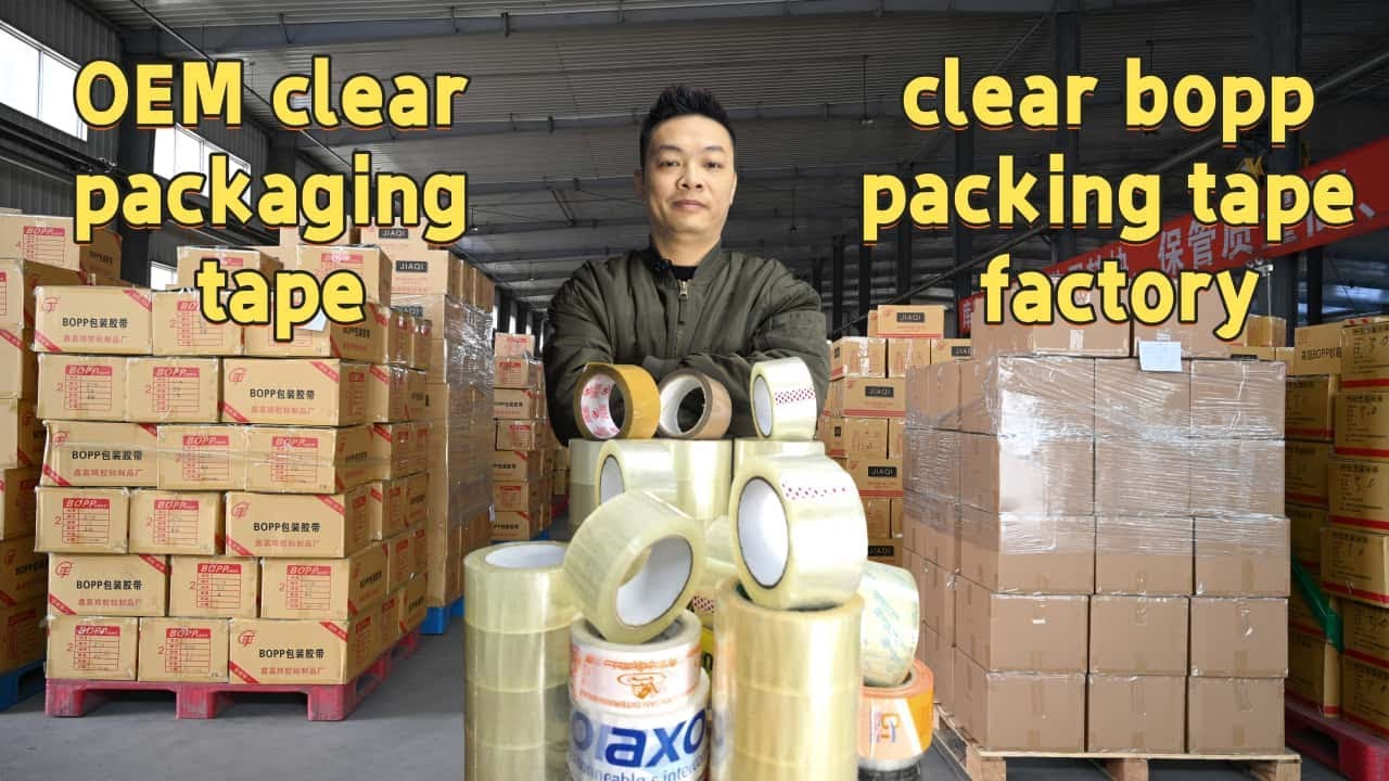 OEM clear packaging tape, package tape on box, strong adhesion packing ...