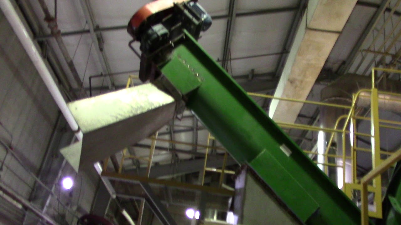 MVI 33 Dryer Discharge Auger to Cooling Conveyor - YouTube