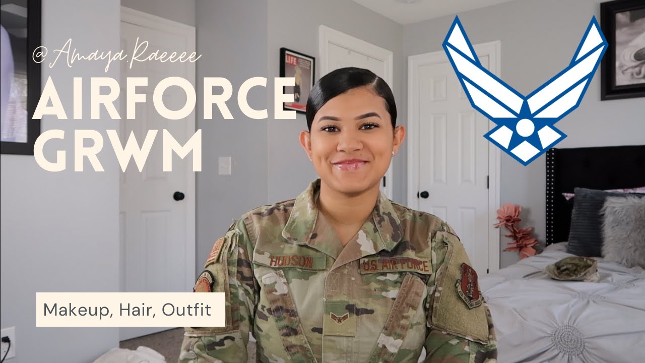 AIRFORCE GET READY WITH ME | HOW TO MILITARY BUN | HOW TO MILITARY ...