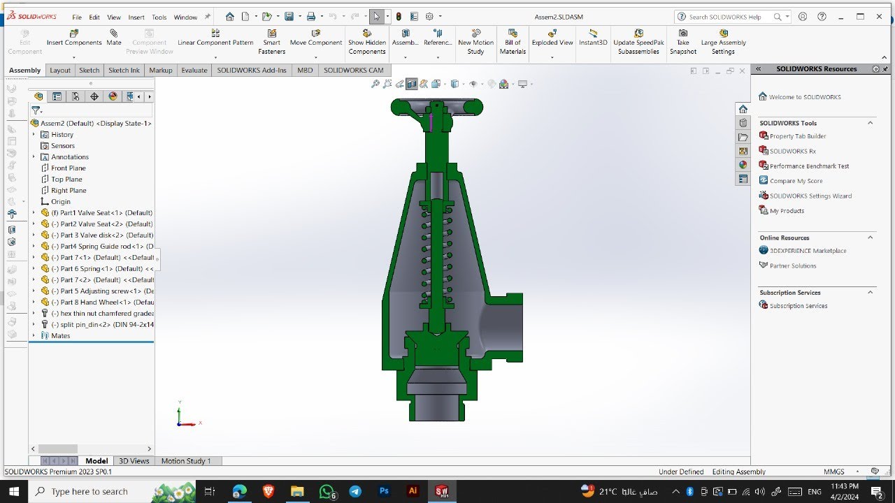Spring Loaded Valve Assembly - YouTube