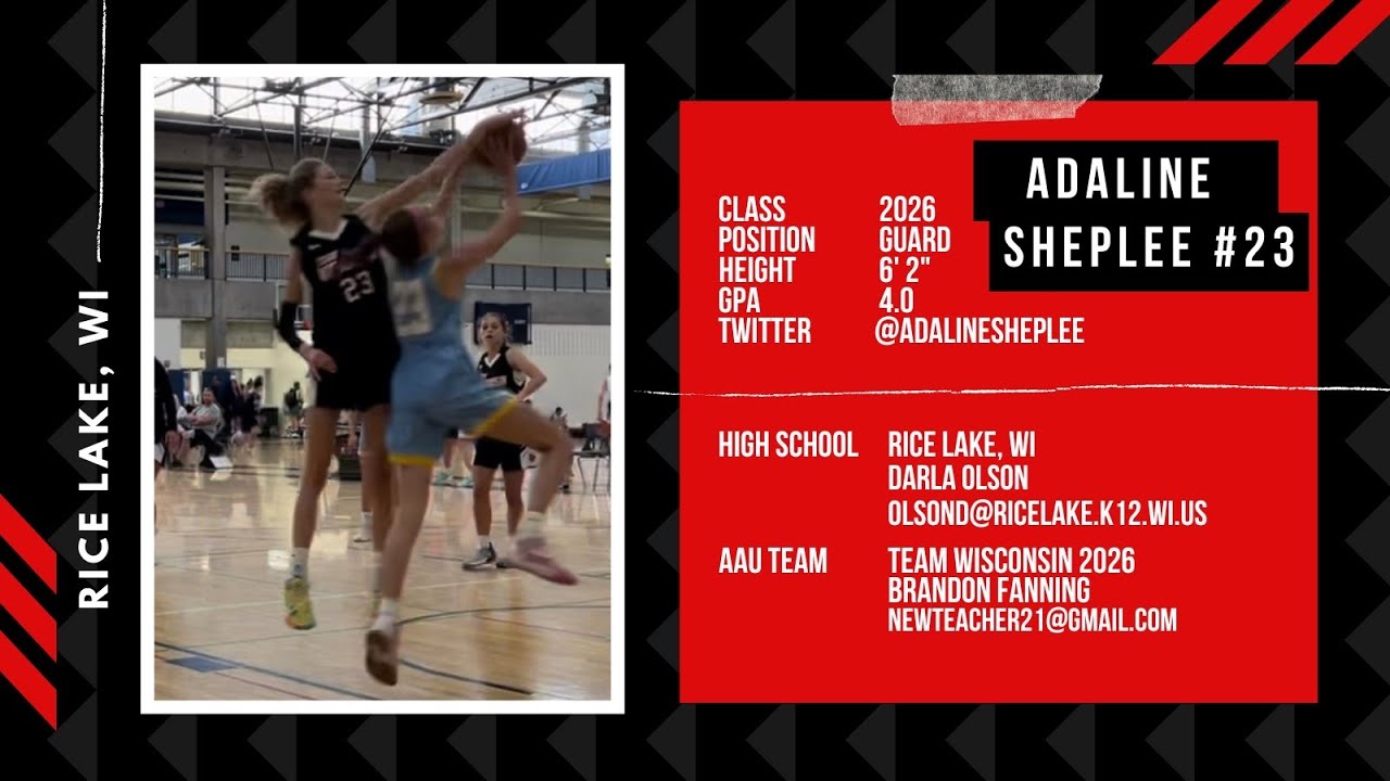 Adaline Sheplee class of 2026-8th grade AAU Team Wisconsin - YouTube