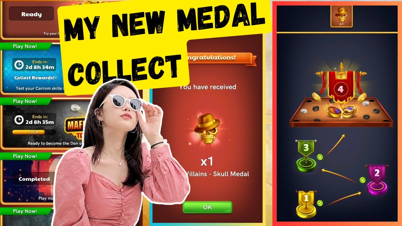 Mera Nya Medal Carrom Pool - YouTube