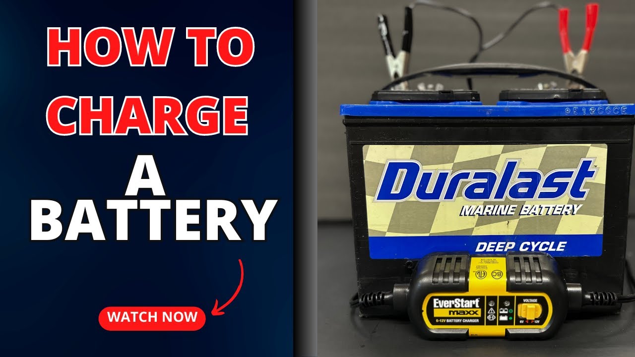 How To Charge A Lead Acid Battery - YouTube
