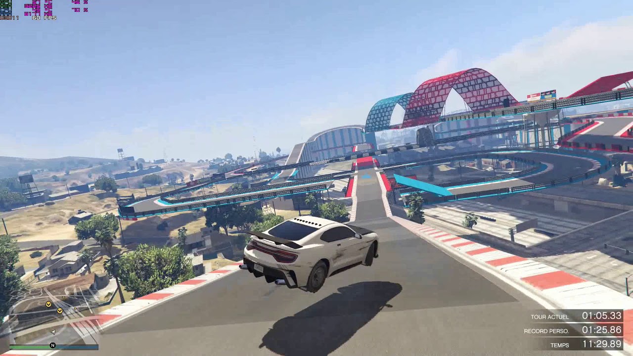 GTA online : Duel - Dominator GTX (1:25.380 / 60 fps ) - YouTube