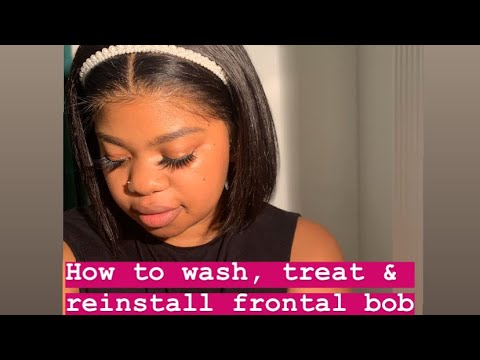 How To Revamp And Install A Frontal Bob - YouTube