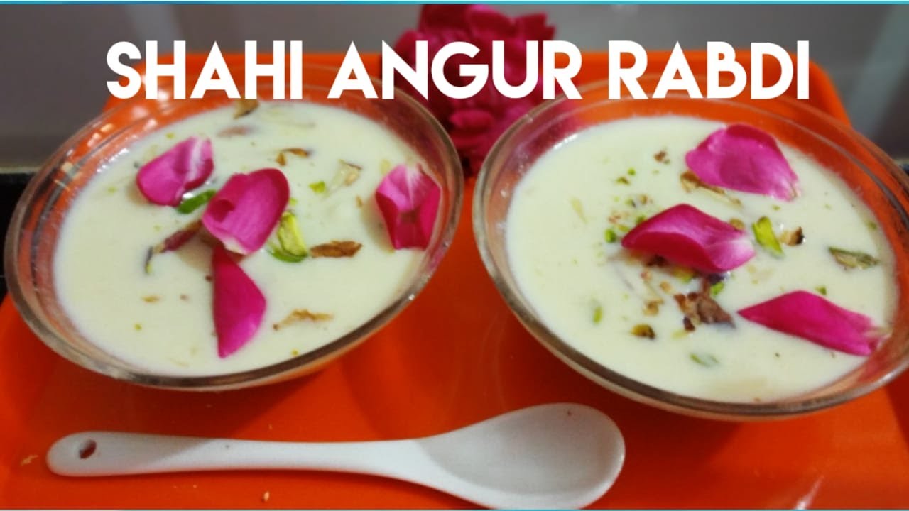 SHAHI ANGUR RABDI AT HOME | KHIR SAGAR | JIGNASHA'S COOKING PASSION ...
