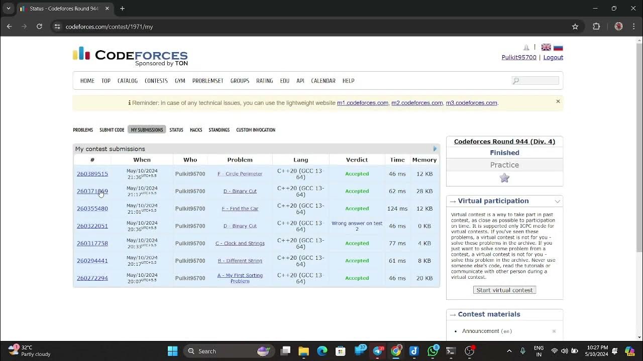Codeforces Contest 1971 | Div 4 | A | B | C | D | E | F - YouTube