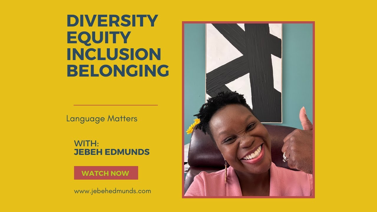 DEI Workplace Tip #1: Language Matters - YouTube