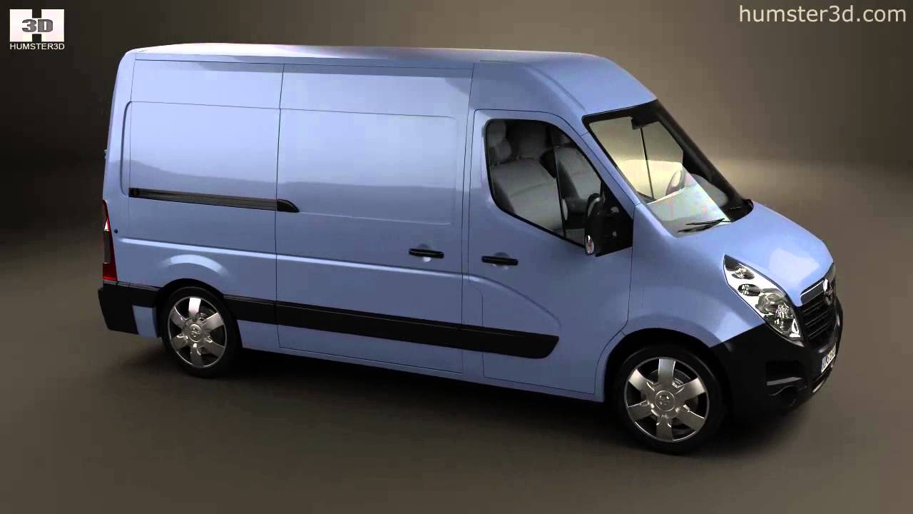 Opel Movano Panel Van 2010 by 3D model store Humster3D.com - YouTube