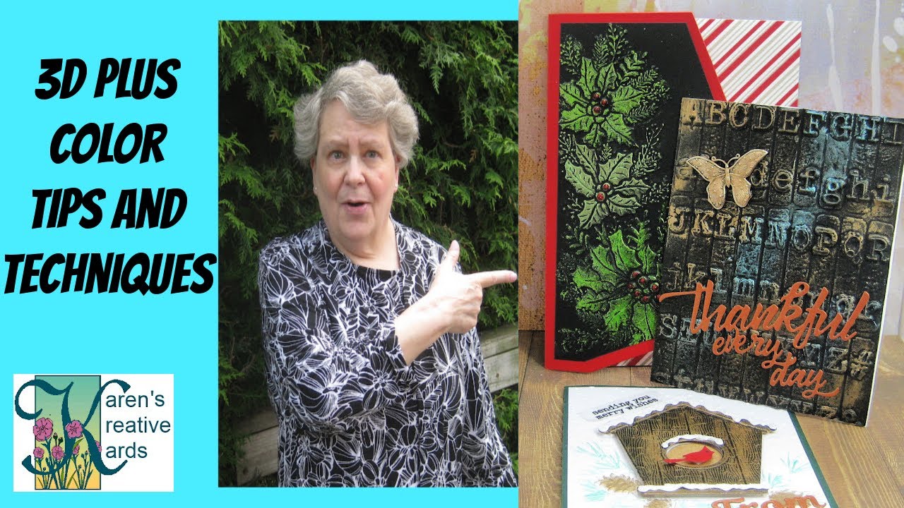 4 Ways To Add Gorgeous Color to 3D Embossing - YouTube