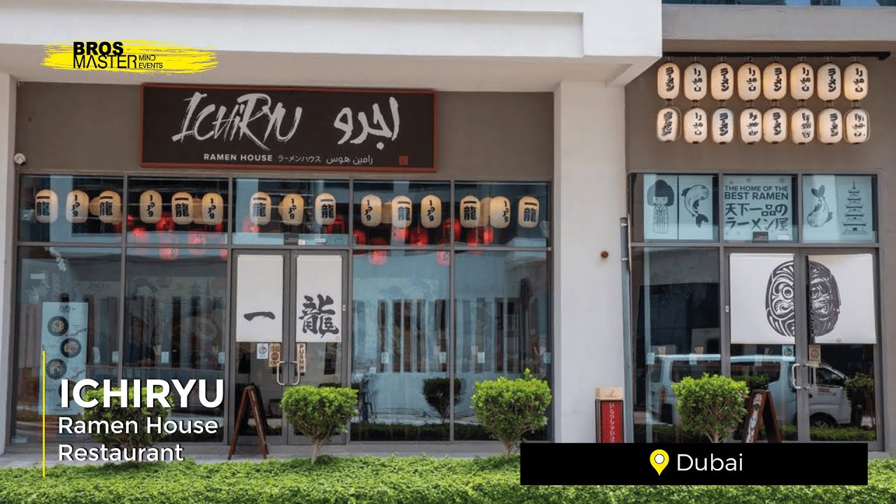 ICHIRYU Ramen House Dubai - Restaurant Decor - YouTube