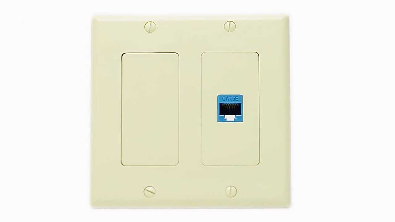 Blank Decora Insert Wall Plate - #IC630DIBIV - #IC630DIBWH - YouTube