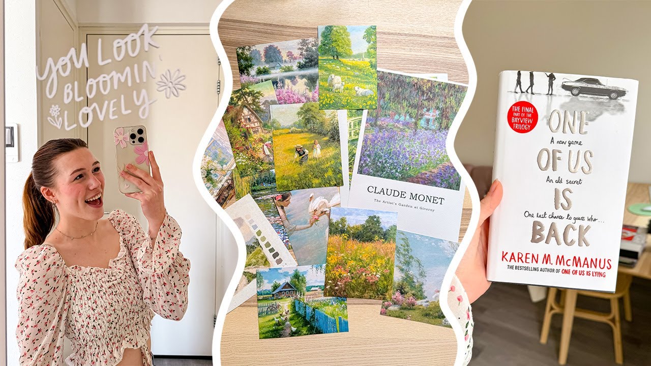 decorating + printing out posters🌸 *relaxing spring vlog* - YouTube