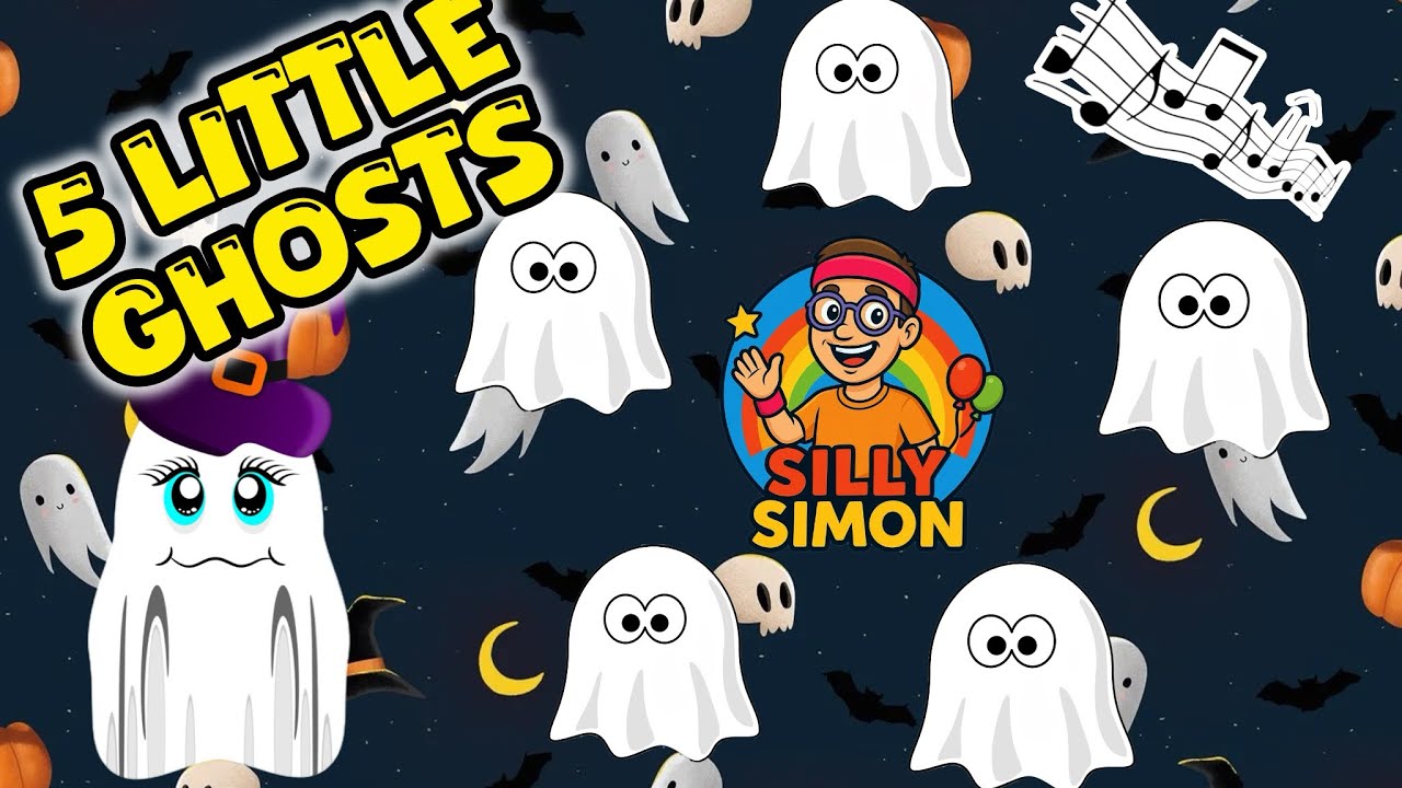 Halloween songs-5 Little Ghosts - YouTube