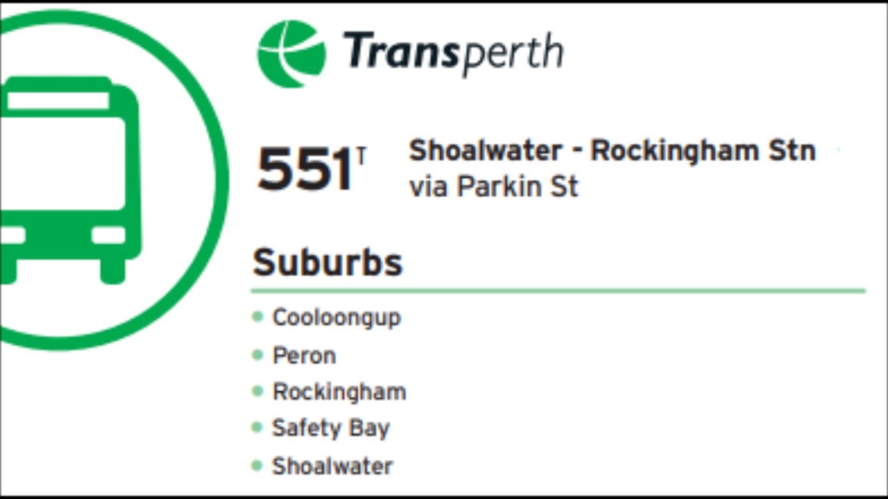 Transperth 551T - YouTube