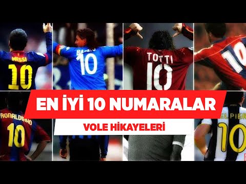 Puskas, Zico, Platini, Del Piero, Totti, Ronaldinho, Zidane, Messi, Pele, Maradona | En İyi 10'lar