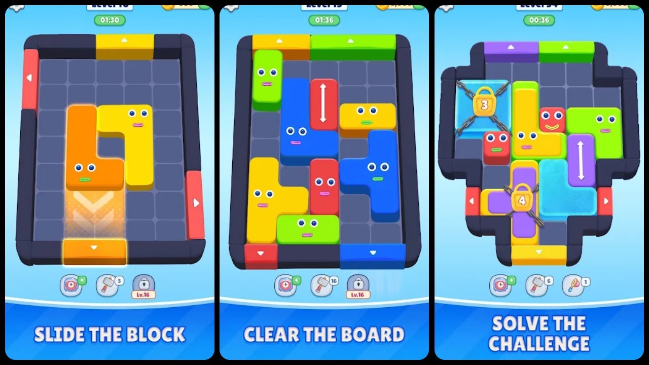 Block Slide: Color Challenge (Gameplay Android) - YouTube