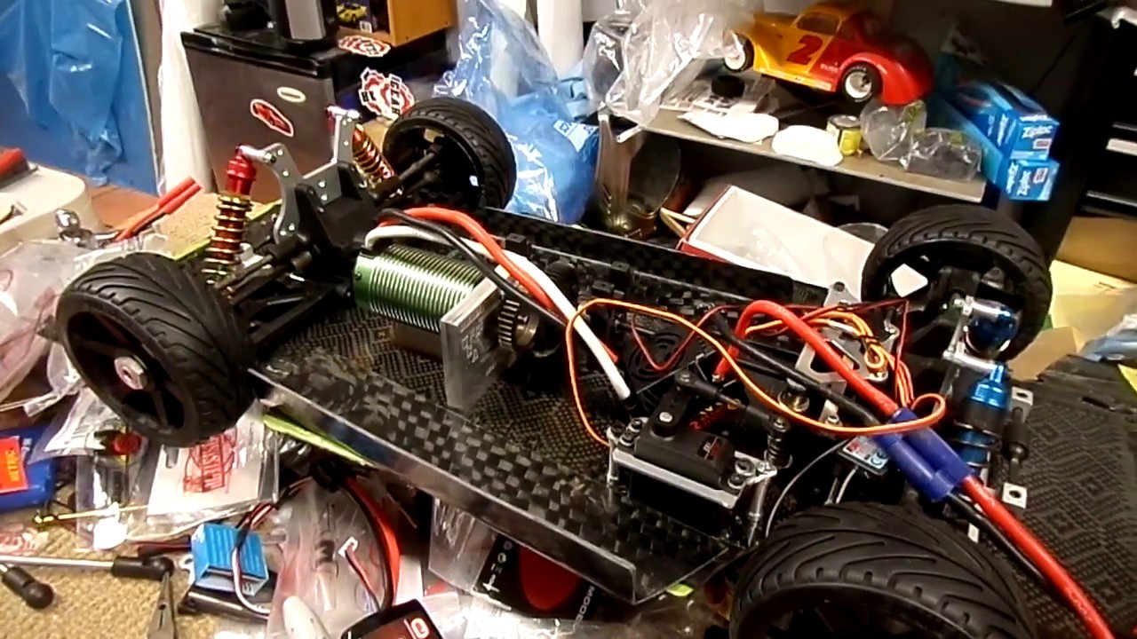 custom hand-build RC speed run car - YouTube