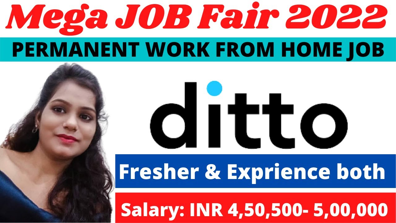 Ditto Hiring Work From Home | Job For Freshers | Urgent Hiring Quality ...