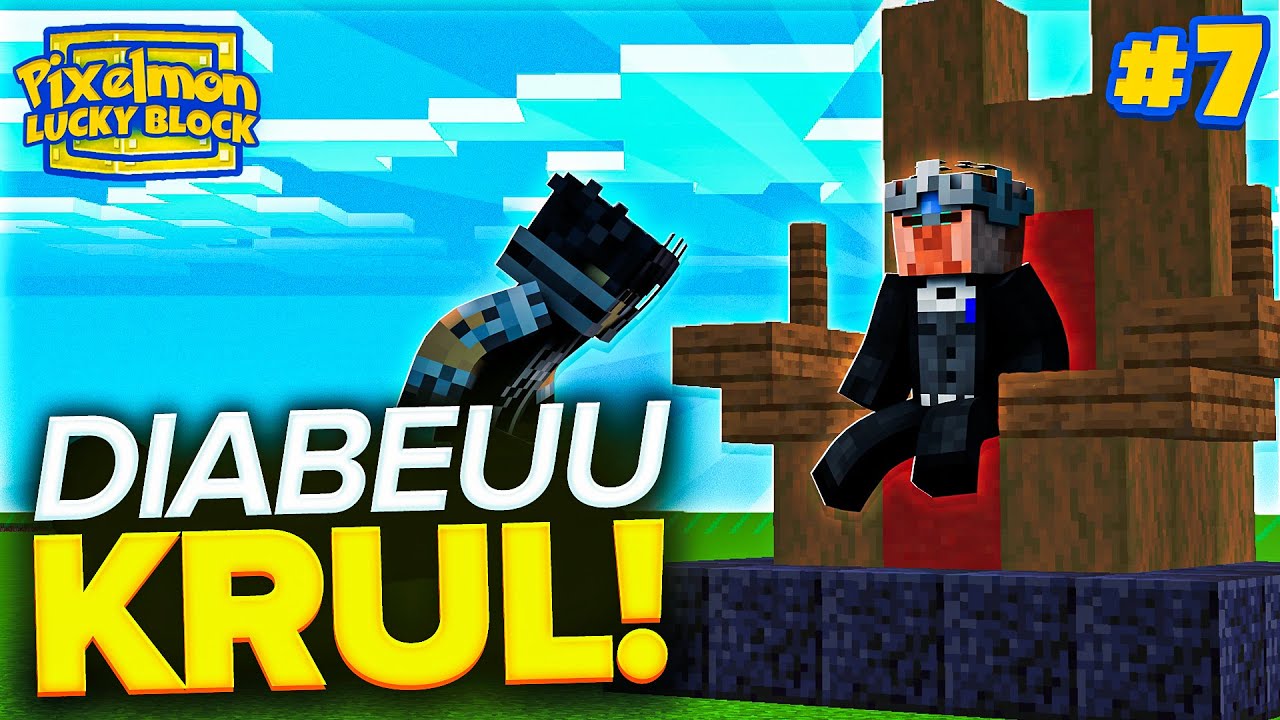 DIABEUU KRUL! - PIXELMON LUCKY BLOCK #7 /w @Diabeuu - YouTube
