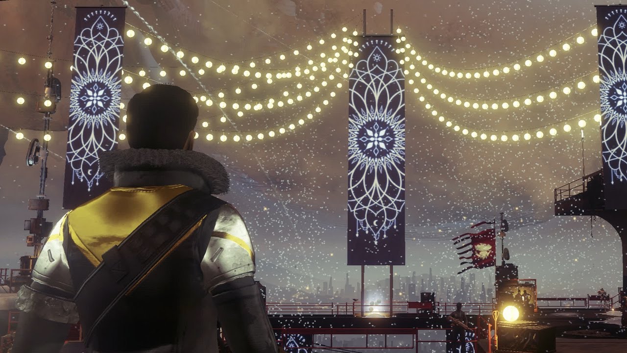 Destiny 2: Touring The Tower During The Dawning - YouTube