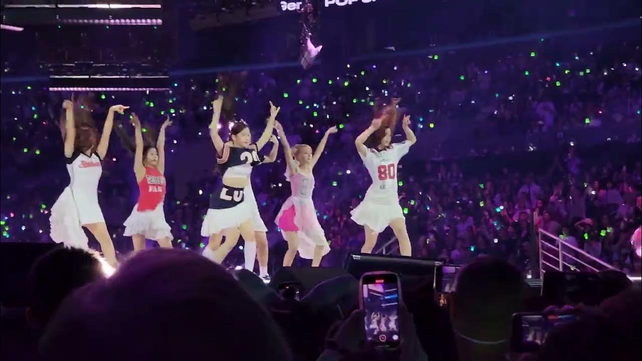 Nmixx covering Twice's "The Feels" at KCON LA 2023 day 1 (fancam) - YouTube