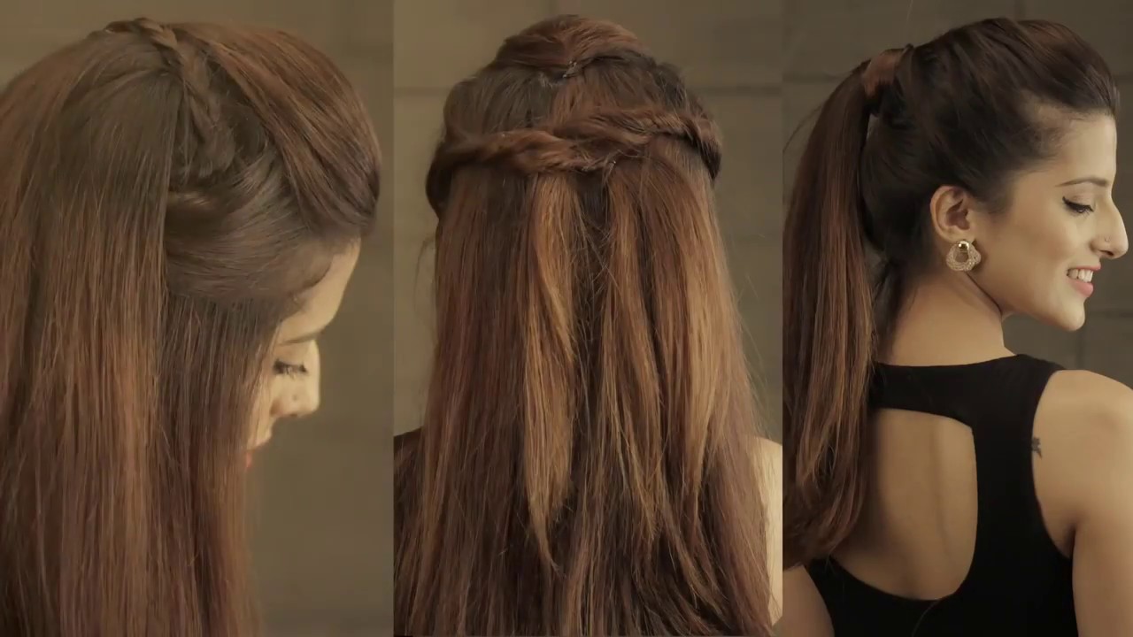 3 EASY Everyday Pouf Hairstyle For School, College, Work No Teasing, No ...