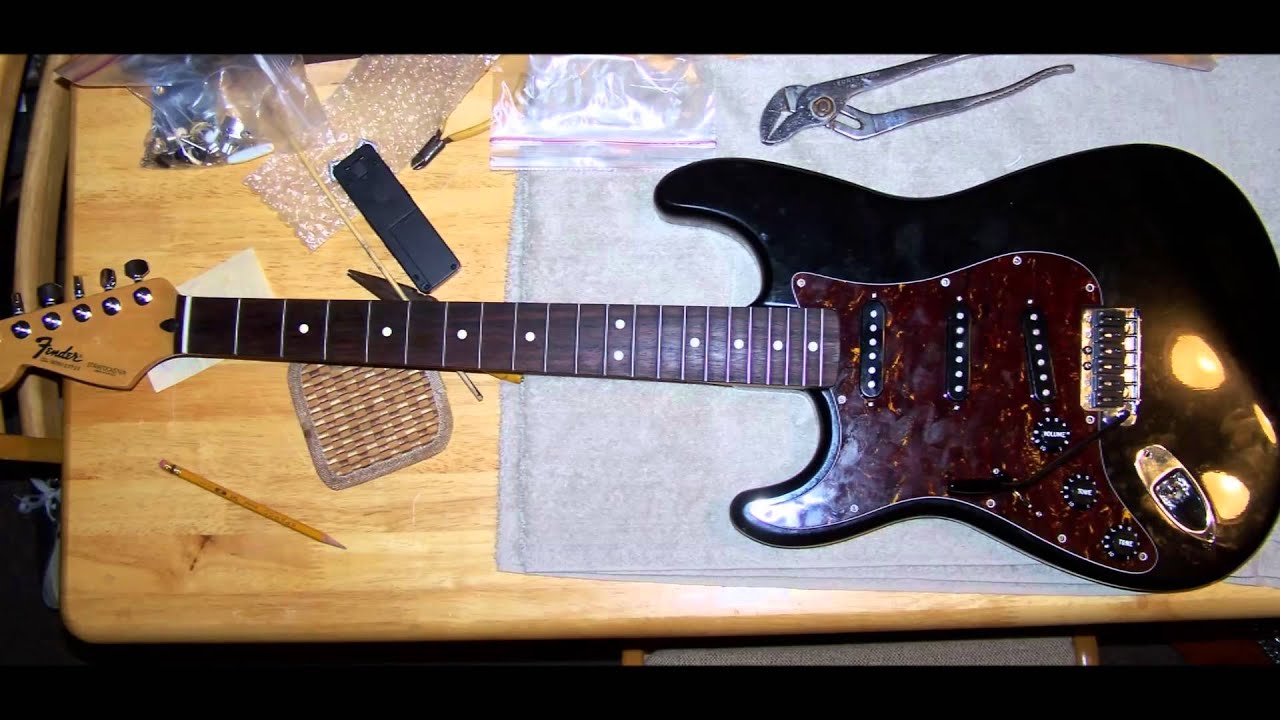 Mid 90's MIM Stratocaster Re-Build - YouTube