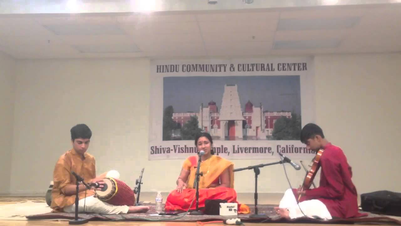 Carnatic concert at Livermore Temple, California - YouTube